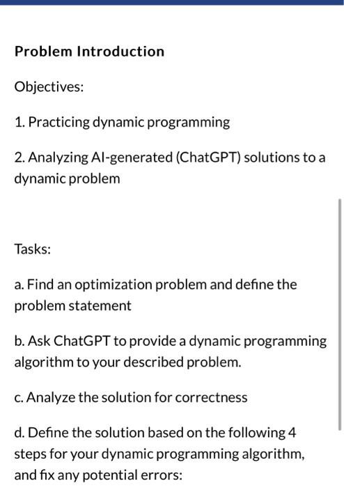 Solved Problem Introduction Objectives: 1. Practicing | Chegg.com