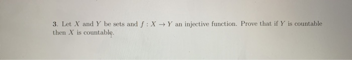 Solved → Y An Injective Function Prove That If Y Is 5664