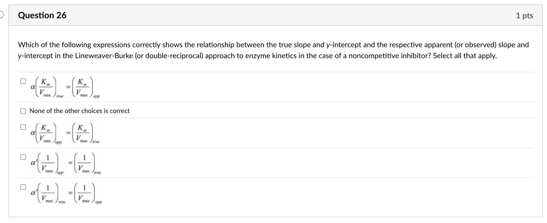 Solved Question 26Which of ﻿the following expressions | Chegg.com