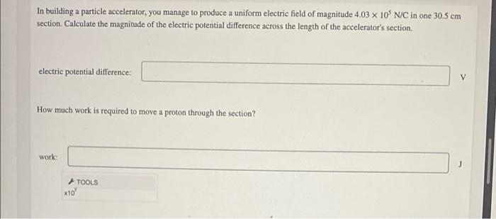 Solved In building a particle accelerator, you manage to | Chegg.com