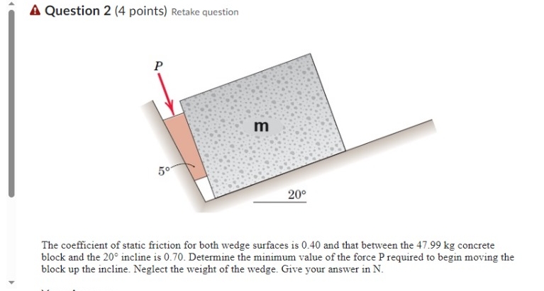 Solved A Question 2 (4 ﻿points) ﻿Retake questionThe | Chegg.com