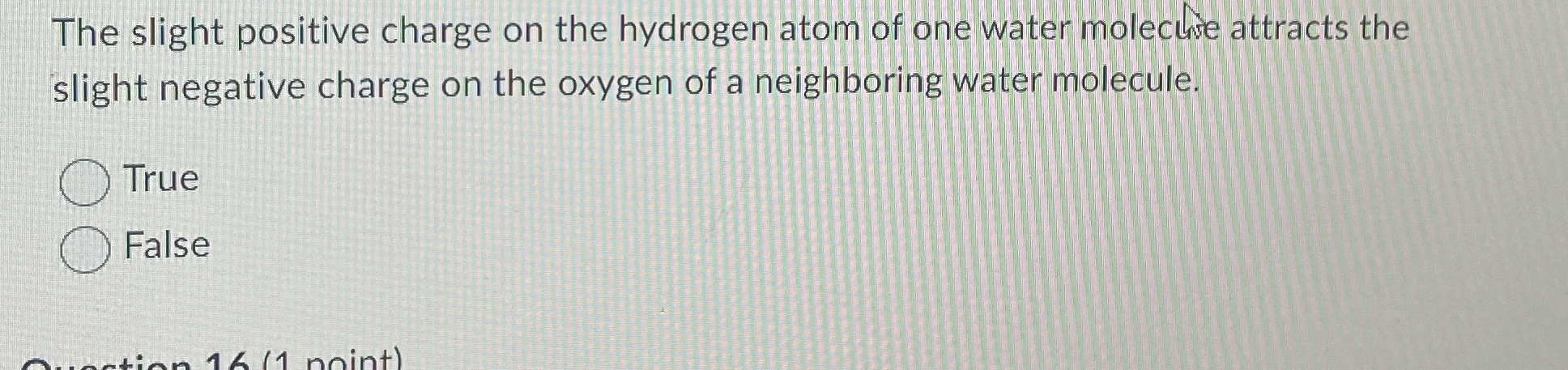 Solved The slight positive charge on the hydrogen atom of | Chegg.com