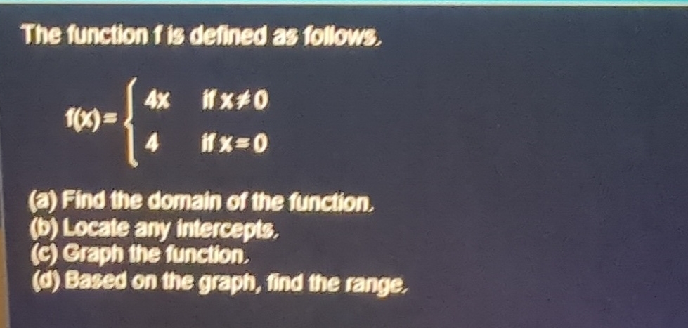 Solved The function f ﻿is defined as | Chegg.com
