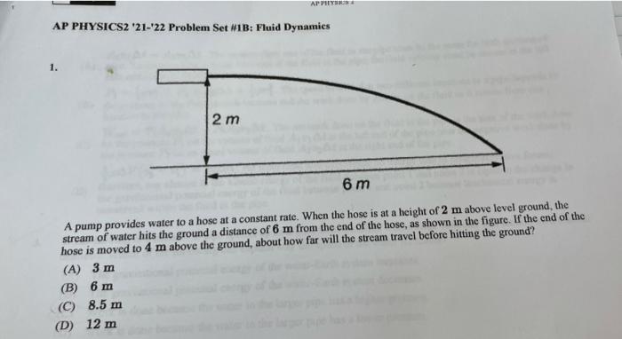 Solved APPY AP PHYSICS2 21-22 Problem Set #13: Fluid | Chegg.com