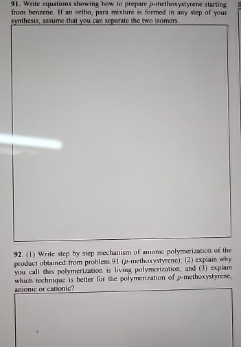 Write equations showing how to prepare | Chegg.com