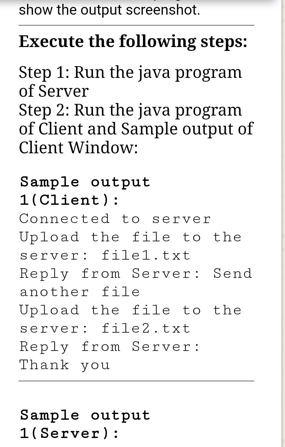 Solved You are going to build a simple client-server system. | Chegg.com