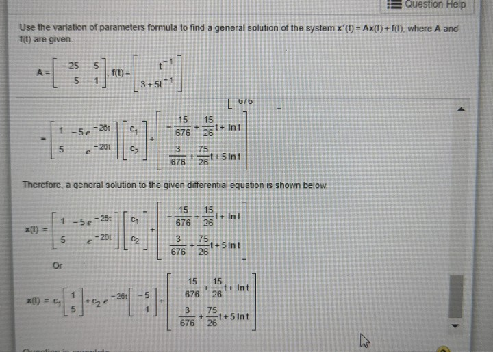 Solved DIFFERENTIAL EQUATIONS / Linear | Chegg.com