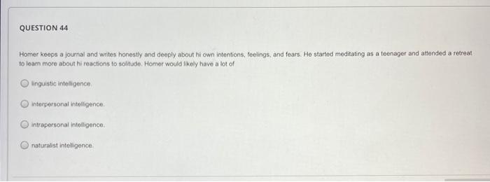 Homer keeps a journal and writes honestly and deeply | Chegg.com