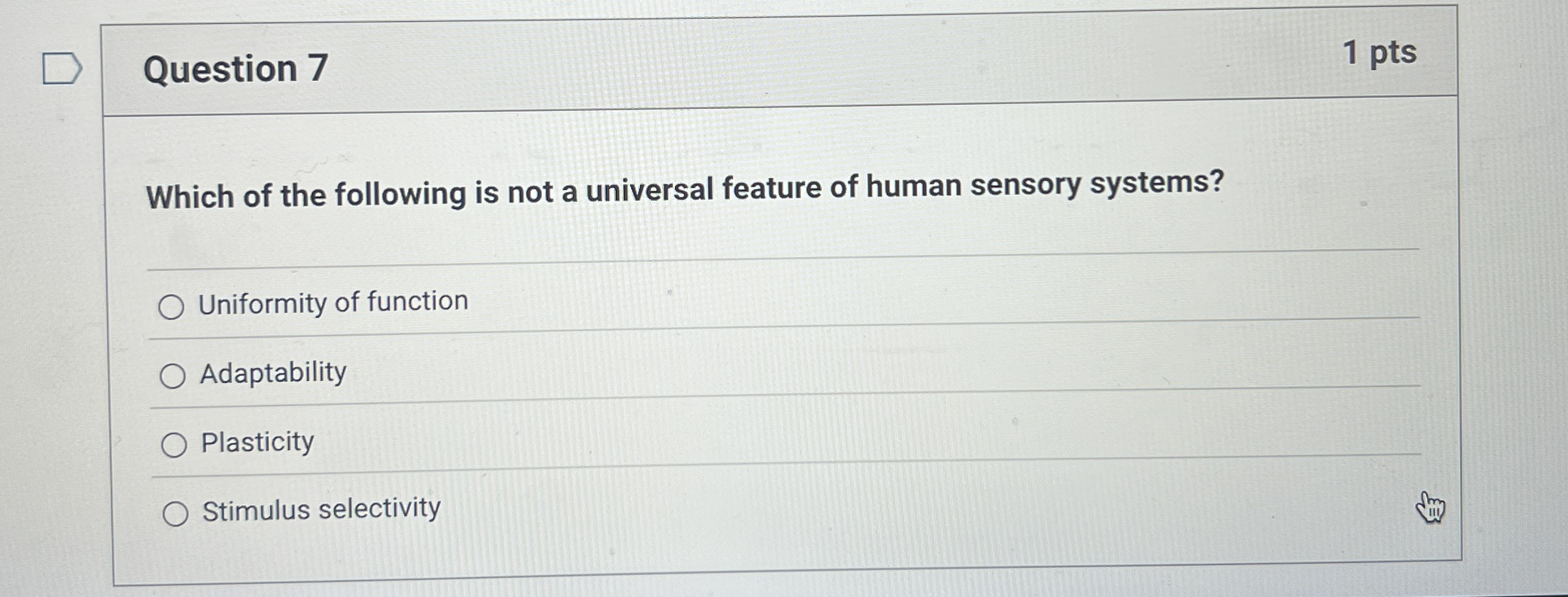 Solved Question 71 ﻿ptsWhich of the following is not a | Chegg.com