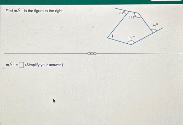 Solved Find m1 in the figure to the right. mX1 = (Simplify | Chegg.com