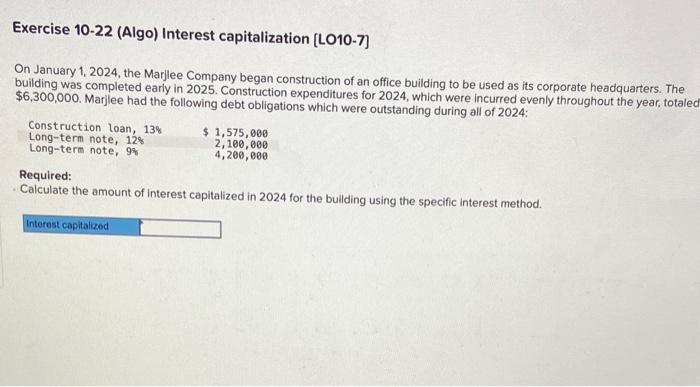 Solved On January 1, 2024, the Marjlee Company began | Chegg.com