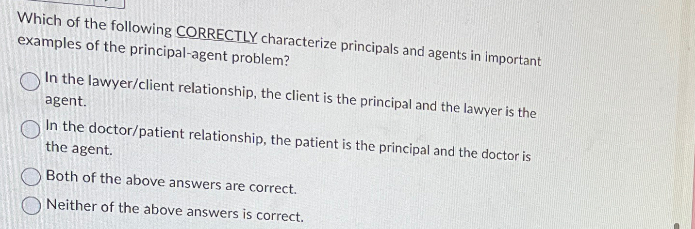 Solved Which of the following CORRECTLY characterize | Chegg.com