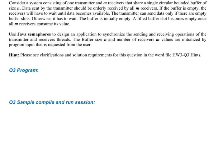 Solved Consider a system consisting of one transmitter and m | Chegg.com