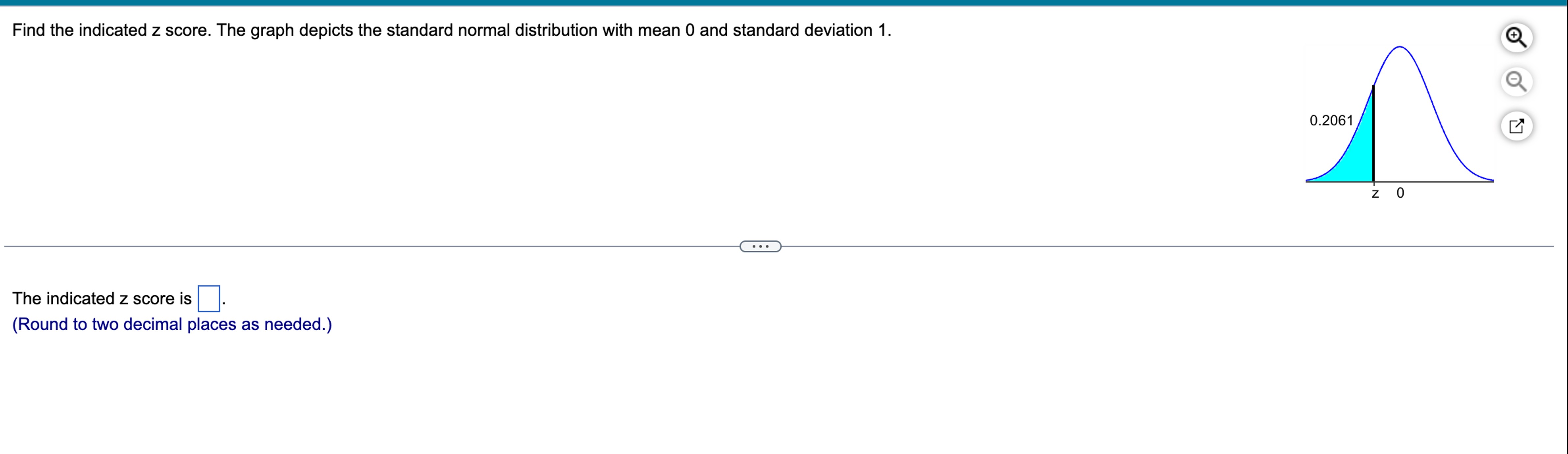 Solved Find the indicated z ﻿score. The graph depicts the | Chegg.com