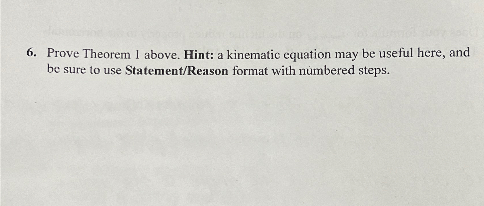 Solved Prove Theorem 1 ﻿above. Hint: a kinematic equation | Chegg.com