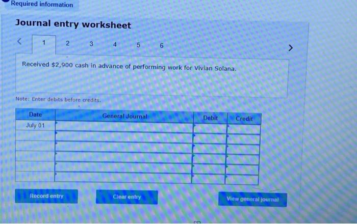 Required information Exercise 3-20A (Algo) Recording | Chegg.com
