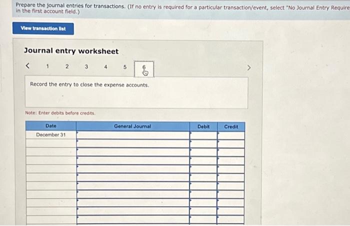 Solved Prepare the journal entries for transactions. (If no | Chegg.com