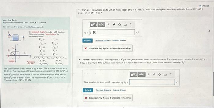 Solved displacetert of 146 m ? Lesining Cosal: The eagreple | Chegg.com