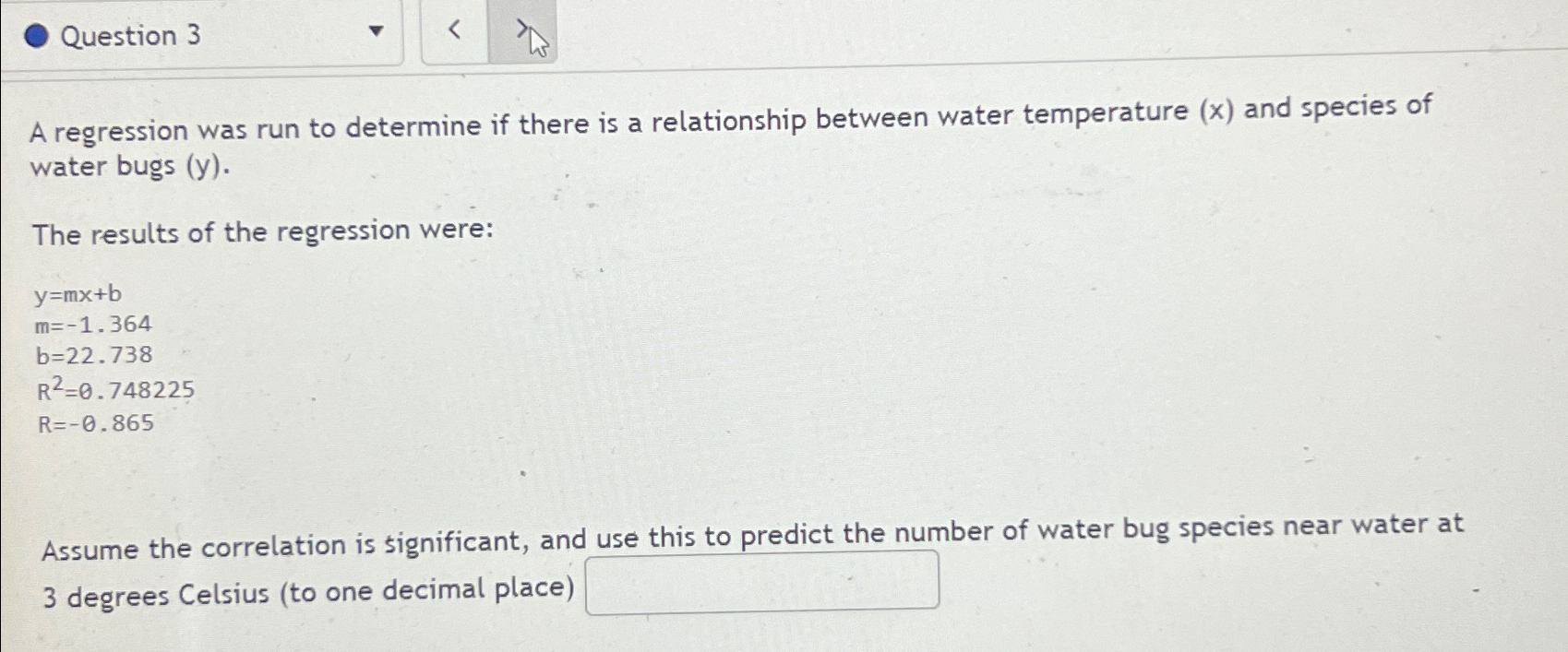 Solved Question 3A regression was run to determine if there | Chegg.com