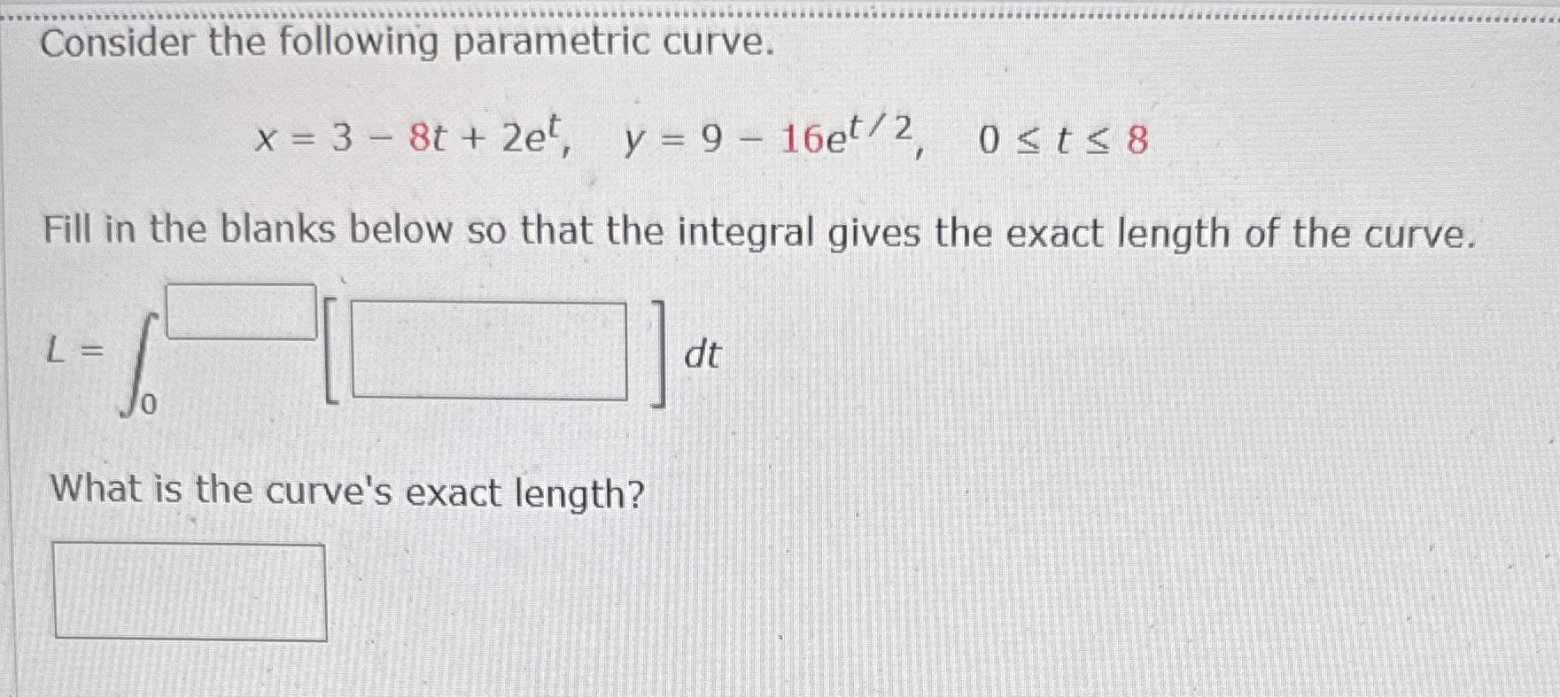 Solved Consider the following parametric | Chegg.com