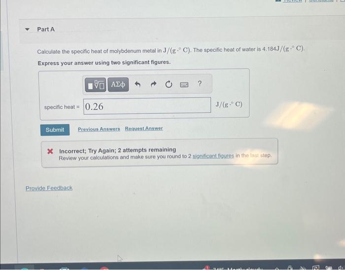 Solved A 110.0 g piece of molybdenum metal is heated to | Chegg.com