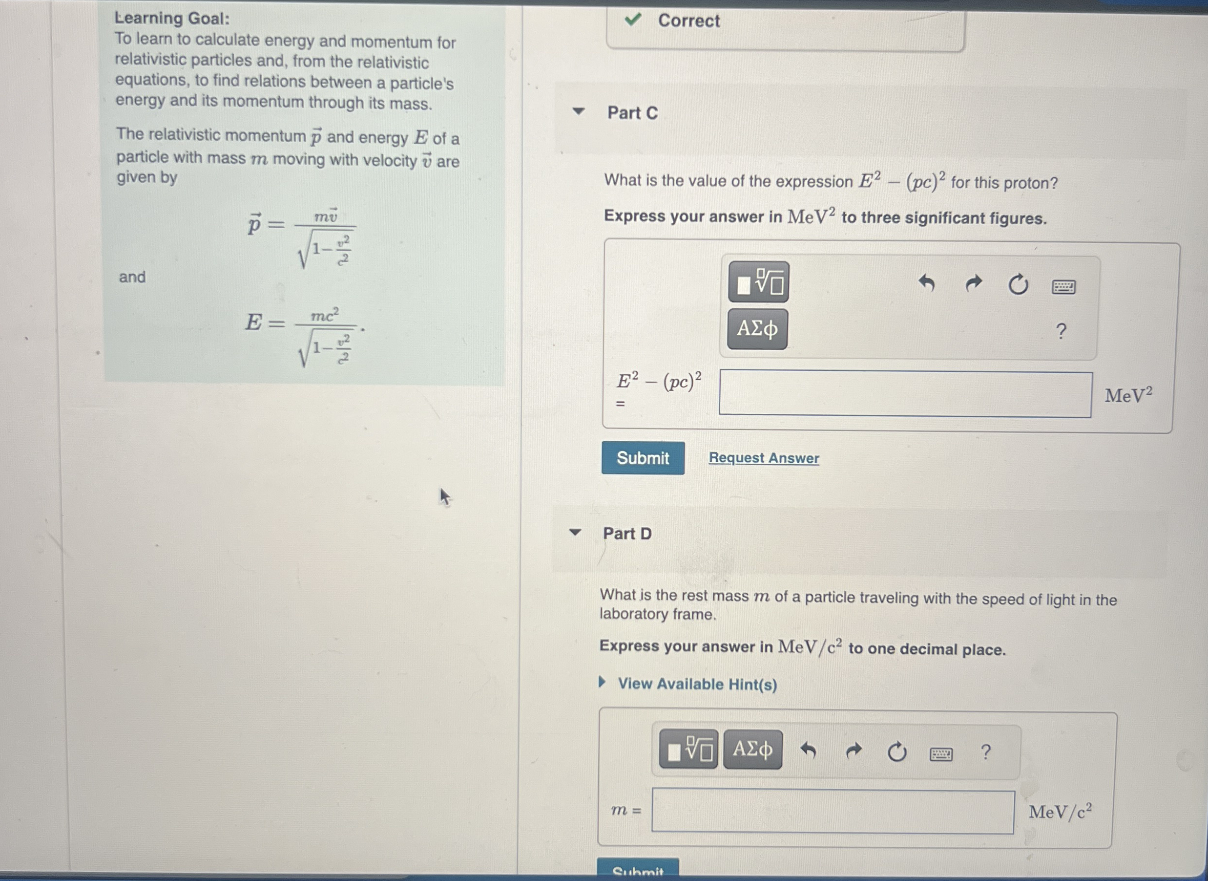 Learning Goal:To learn to calculate energy and | Chegg.com