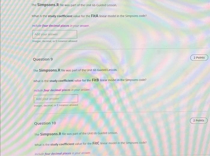 The Simpsons. R file was part of the Unit 6b Guided | Chegg.com