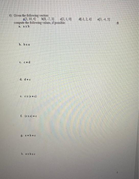 Solved Week 4 Lab 4 126 Please show your work for each | Chegg.com