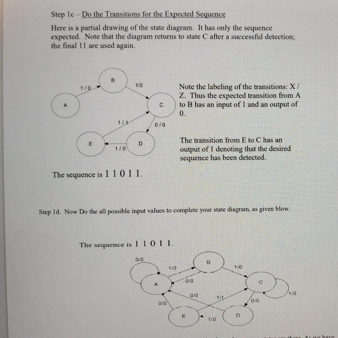 Solved Design of the 11110 sequence detector with input x = | Chegg.com