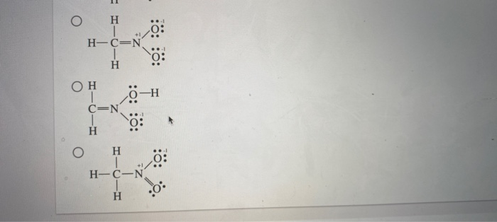 Solved The first resonance structure of nitromethane, CH, | Chegg.com