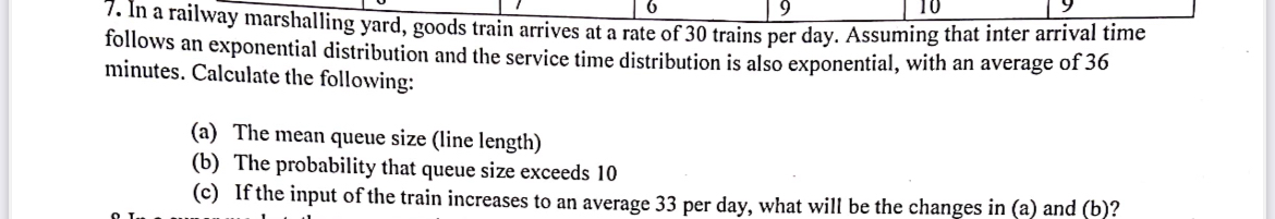 Solved In a railway marshalling yard, goods train arrives at | Chegg.com