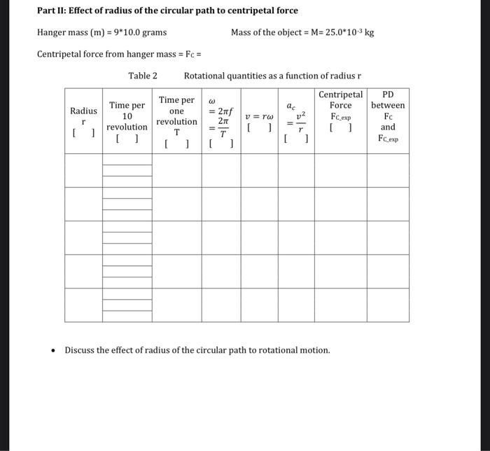 search for "classic circular force lab by the physics | Chegg.com