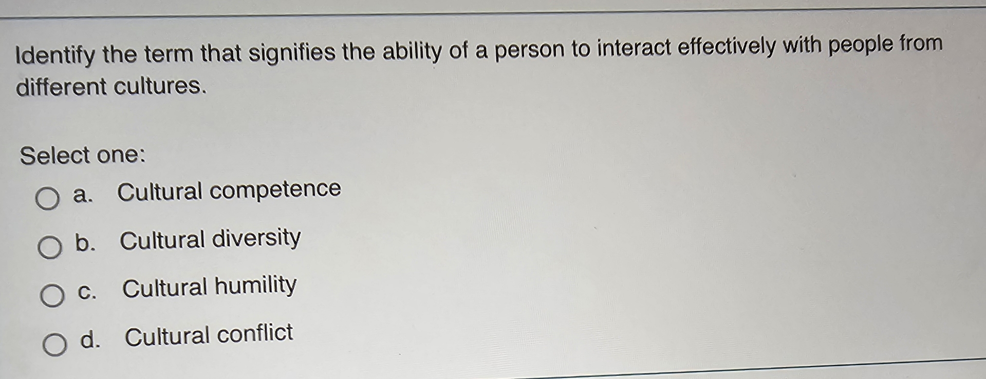 Solved Identify the term that signifies the ability of a | Chegg.com