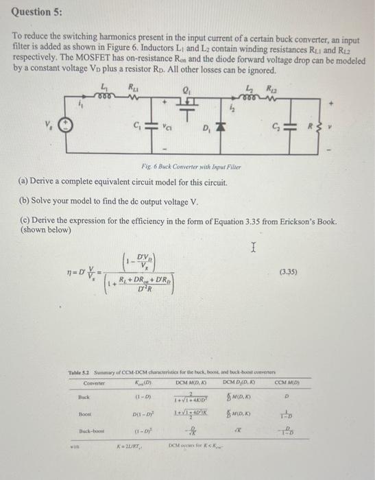 Solved To reduce the switching harmonics present in the | Chegg.com