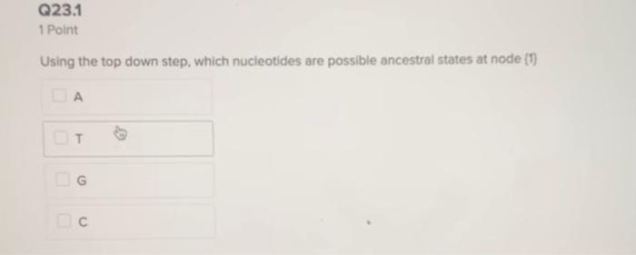 Solved Q23 Using the Fitch algorithm, Part 1 6 Points We can | Chegg.com