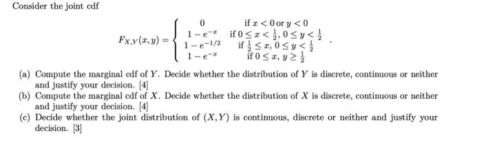 Solved Consider the joint odf 0 if r