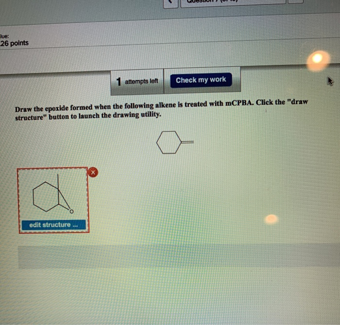 Solved COM lue: 26 points 1 attempts left Check my work Draw | Chegg.com