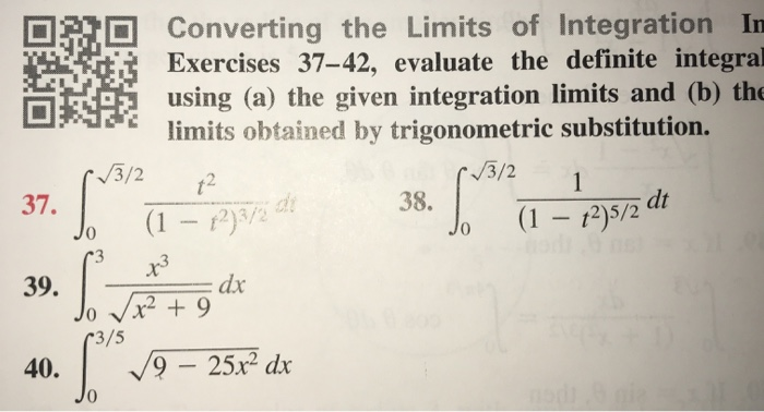 Solved DRO P O Converting the Limits of Integration In | Chegg.com
