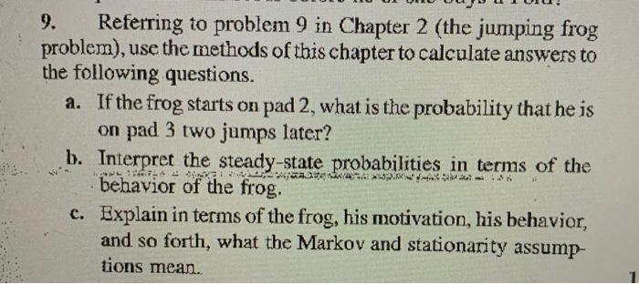 Solved 9. Referring to problem 9 in Chapter 2 (the jumping | Chegg.com