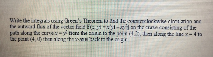 Solved use greens theorem to set up the integral to | Chegg.com