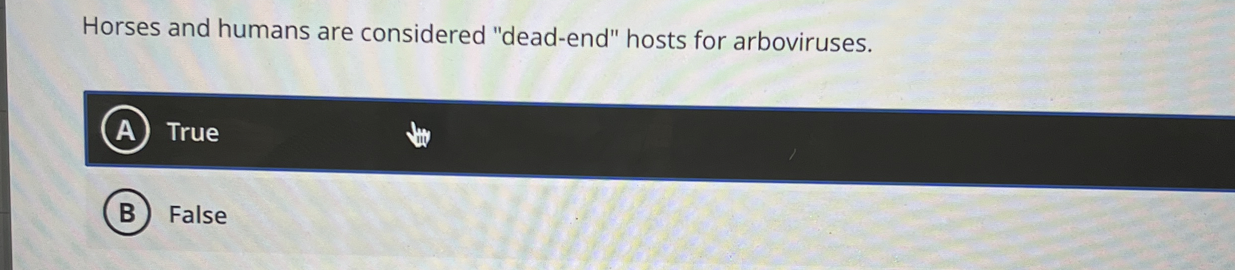 High Quality SOLUTION Horses and humans are considered "dead-end" hosts ...