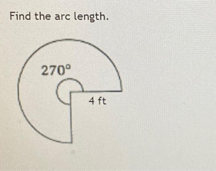 Solved Find The Arc Length