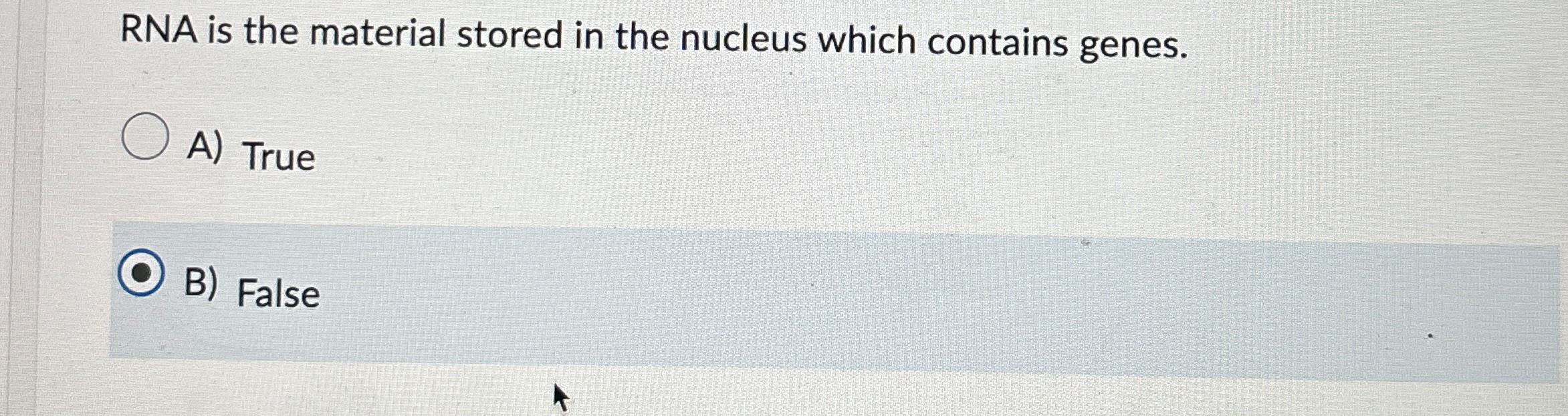 Solved RNA is the material stored in the nucleus which | Chegg.com