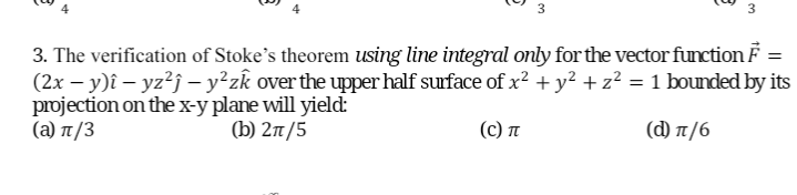 Solved The verification of Stoke's theorem using line | Chegg.com
