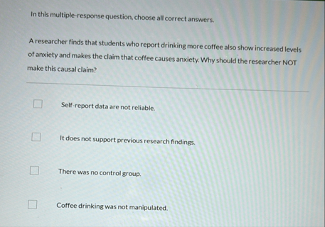 Solved In this multiple-response question, choose all | Chegg.com