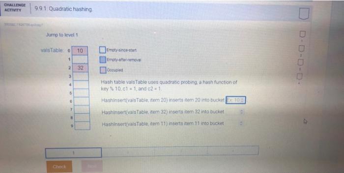 Solved 390582.1926756q3zq?- Jump to level 1 Hash table | Chegg.com
