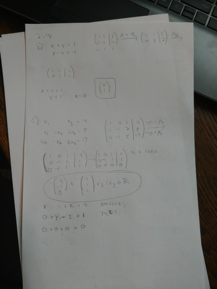 Solved + +2 2.18 Solve each system using matrix notation. | Chegg.com