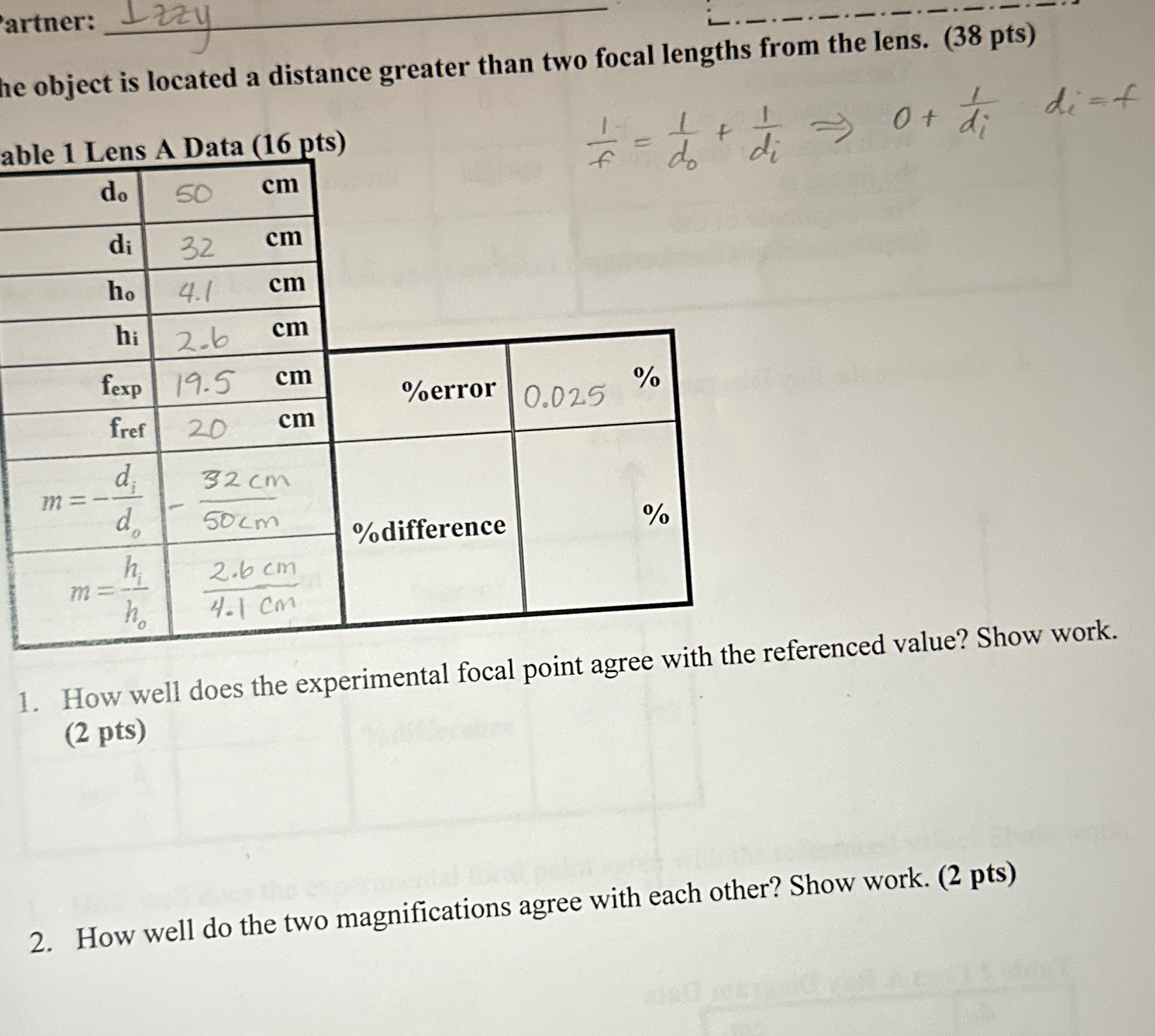 Solved he object is located a distance greater than two | Chegg.com