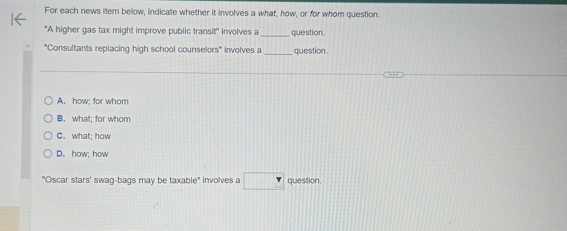 Solved For each news item below, indicate whether it | Chegg.com