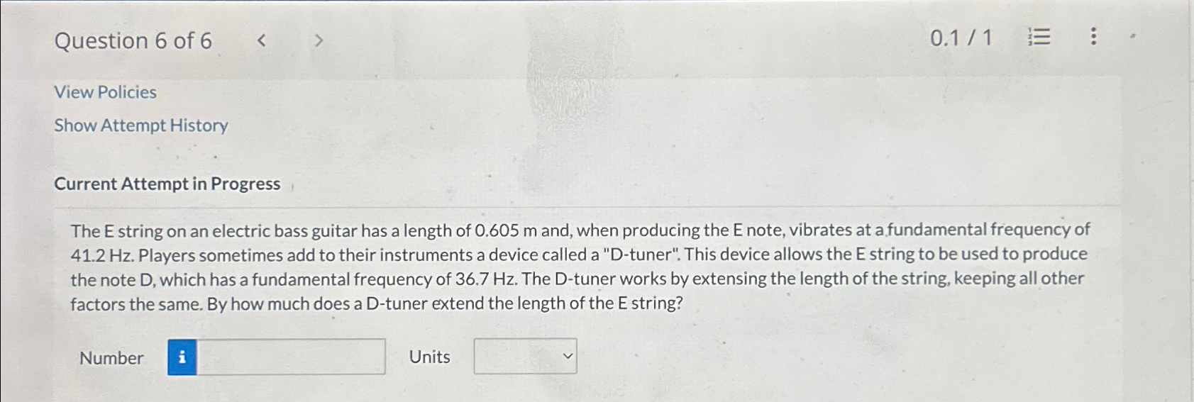 Solved Question 6 ﻿of 60.11View PoliciesShow Attempt | Chegg.com